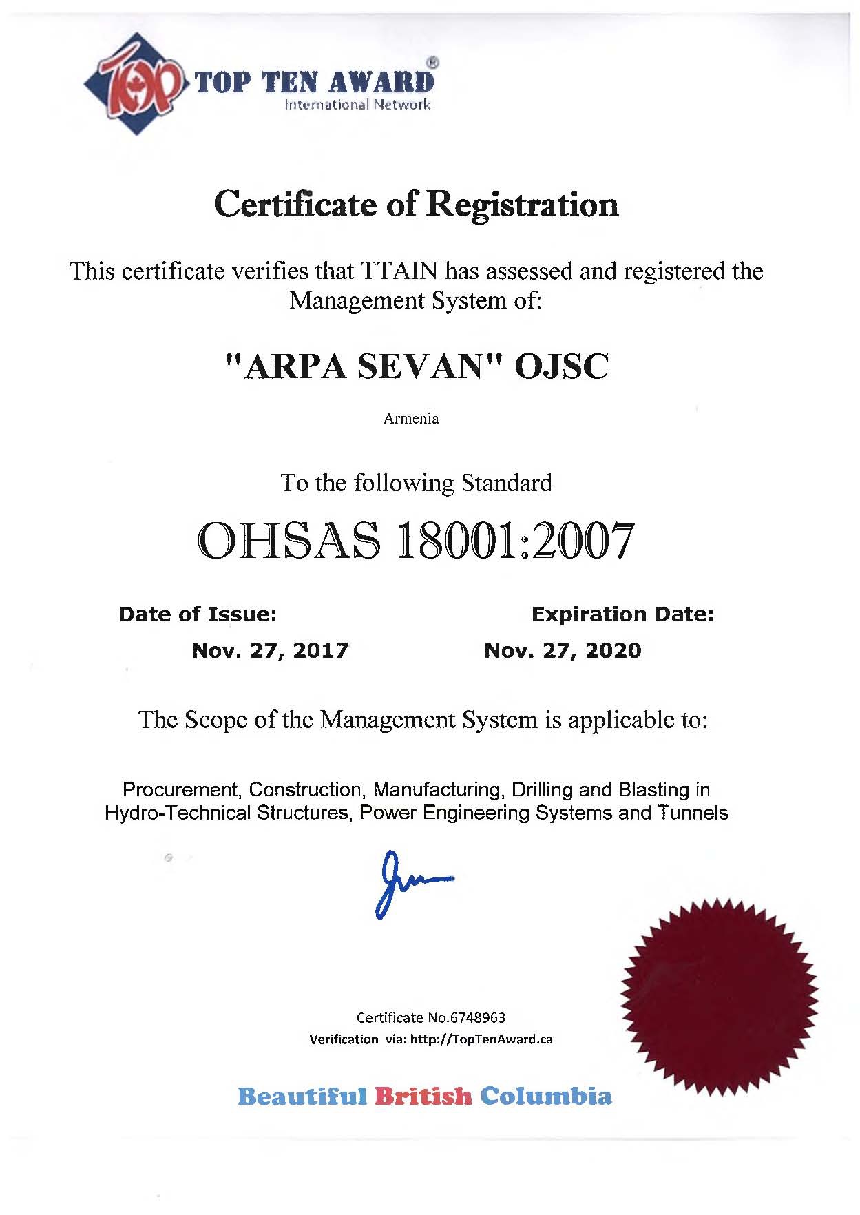 Best construction company in Armenia - ARPA-SEVAN